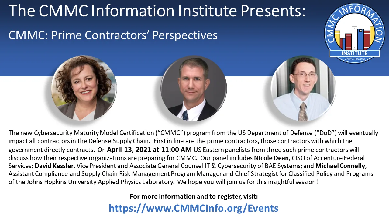 CMMC: Prime Contractors’ Perspectives - CUI Institute